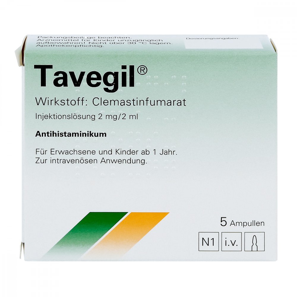 Tavegil 2 mg/2 ml ampułki 5X2 ml kup online