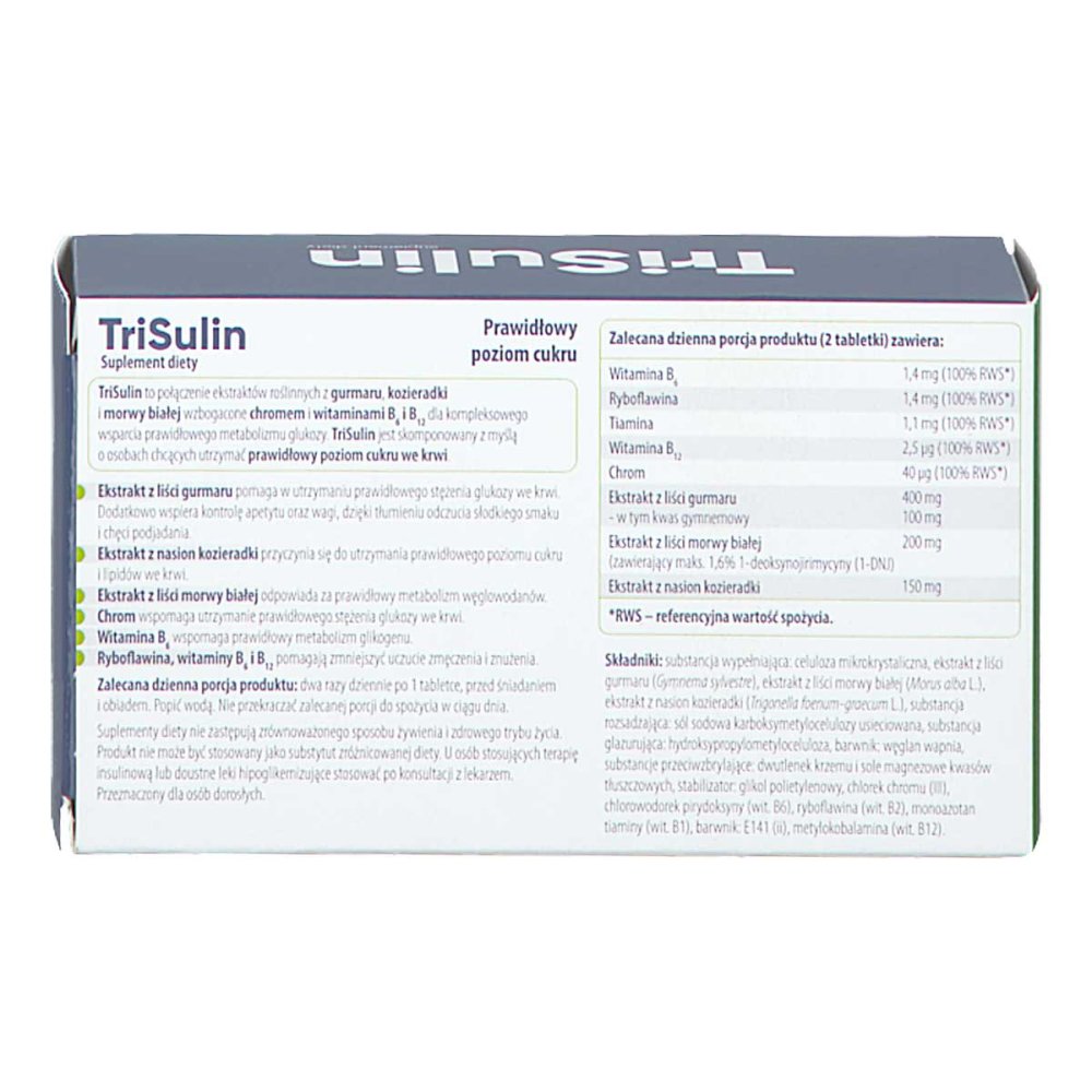 Trisulin tabletki, Trisulin 3, Trisulin na cukier - Apo-Discounter.pl