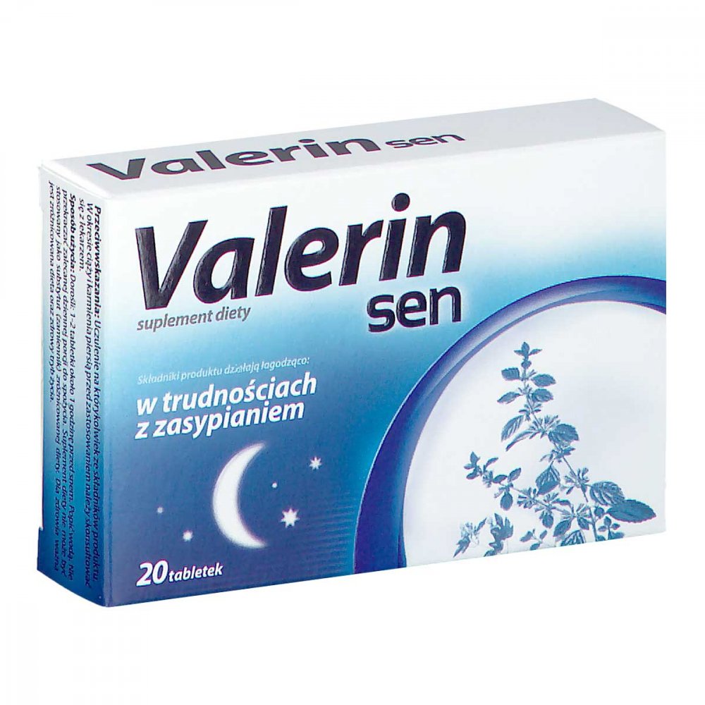 Valerin Sen, ziołowe tabletki na sen, tabletki Valerin Sen - Apo ...