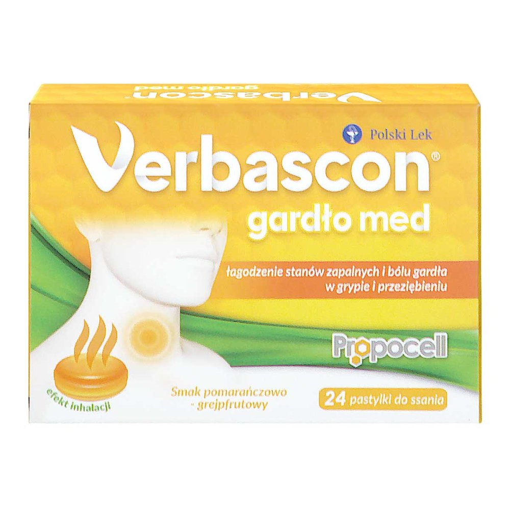 Verbascon Gardło Med pastylki 24 kup online