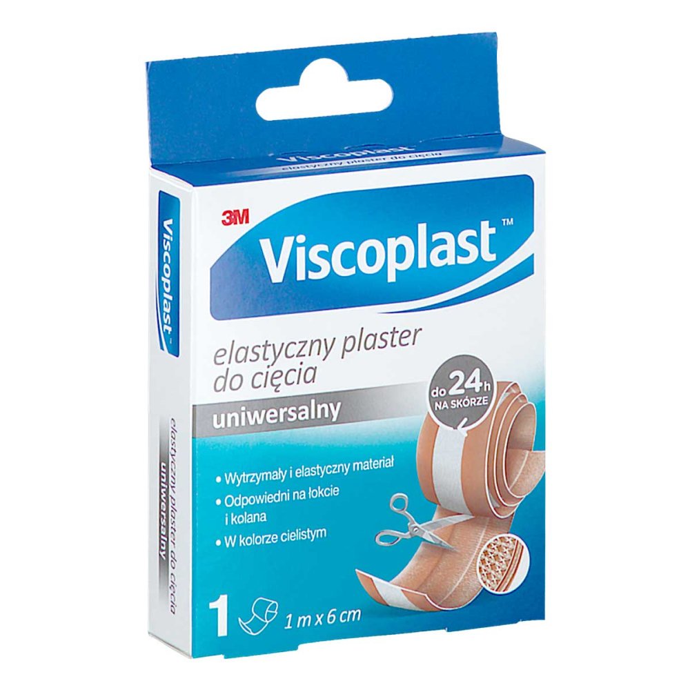 VISCOPLAST Elastyczny Plaster do cięcia 1 m x 6 cm 1