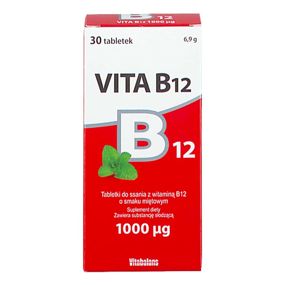 Vita B12 1000 mcg tabletki 30 kup online | apteka internetowa apo ...