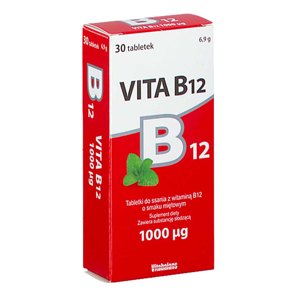 Vita B12 1000 mcg tabletki 30 kup online | apteka internetowa apo ...