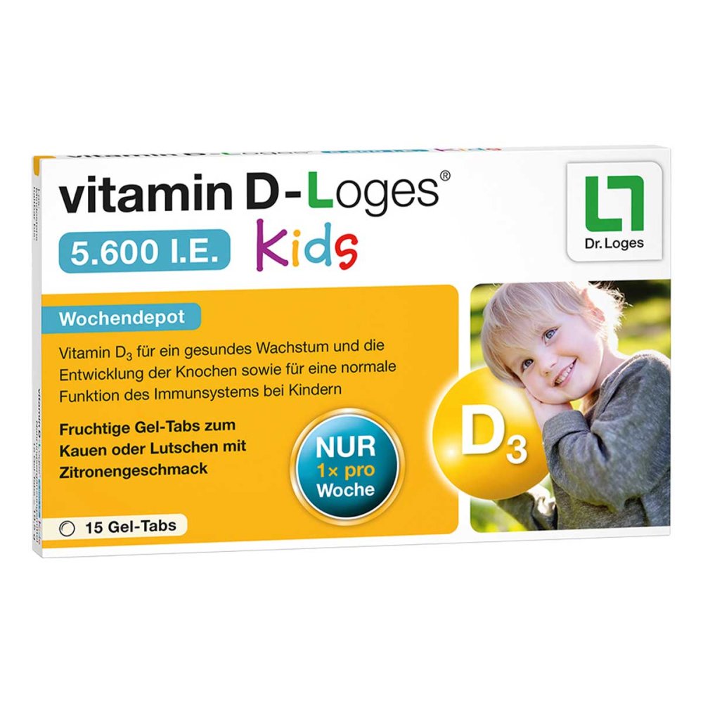 Vitamin D-loges 5.600 I.e. Kids Kautabletten 15 szt.