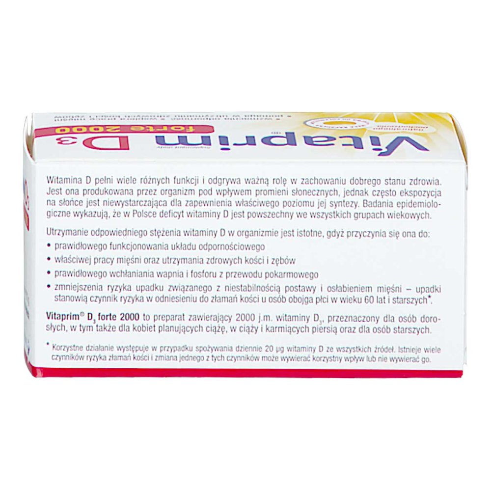 Vitaprim D3 Forte 2000 kapsułki miękkie 70 kup online