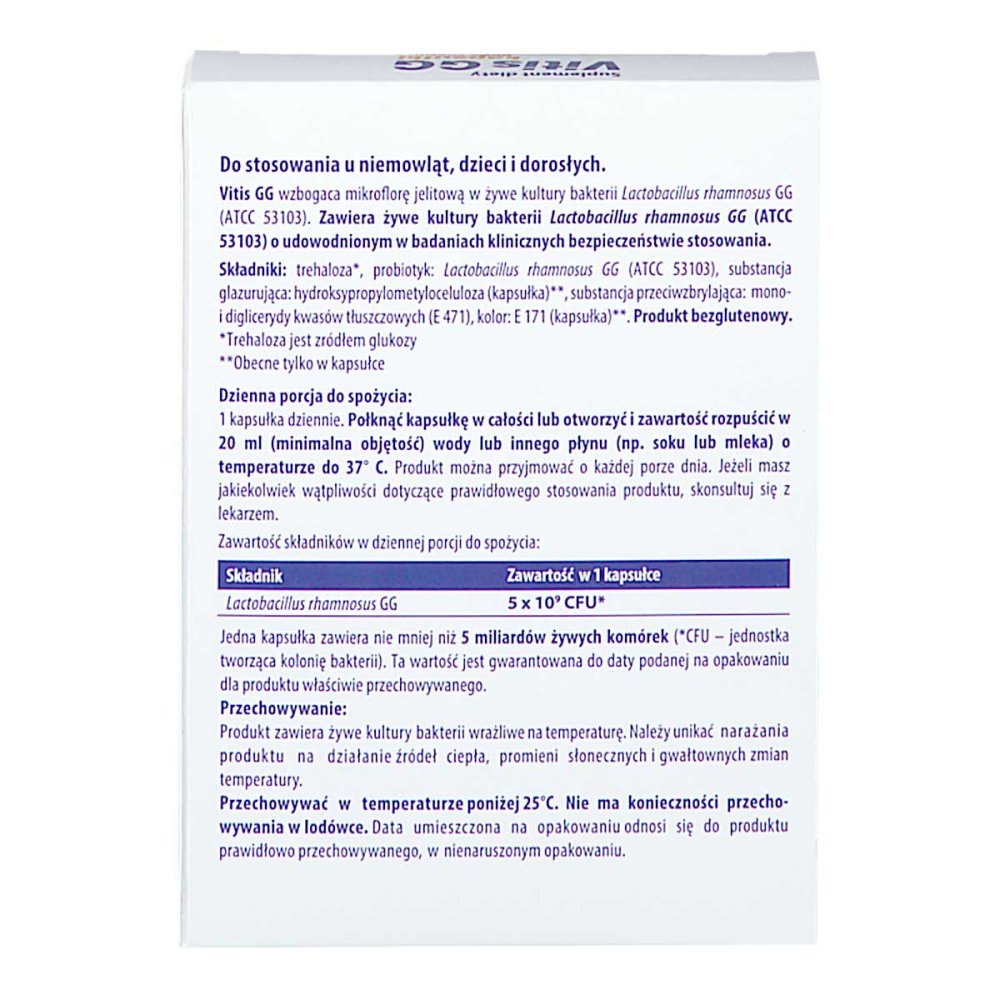Vitis GG kapsułki Nowa formuła 20 kup online