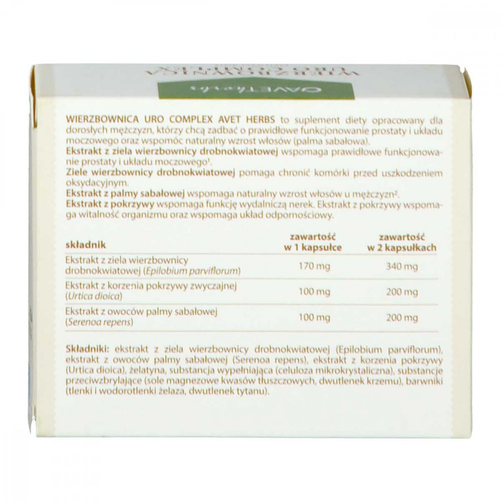 Wierzbownica Uro Complex kapsułki 60 kup online