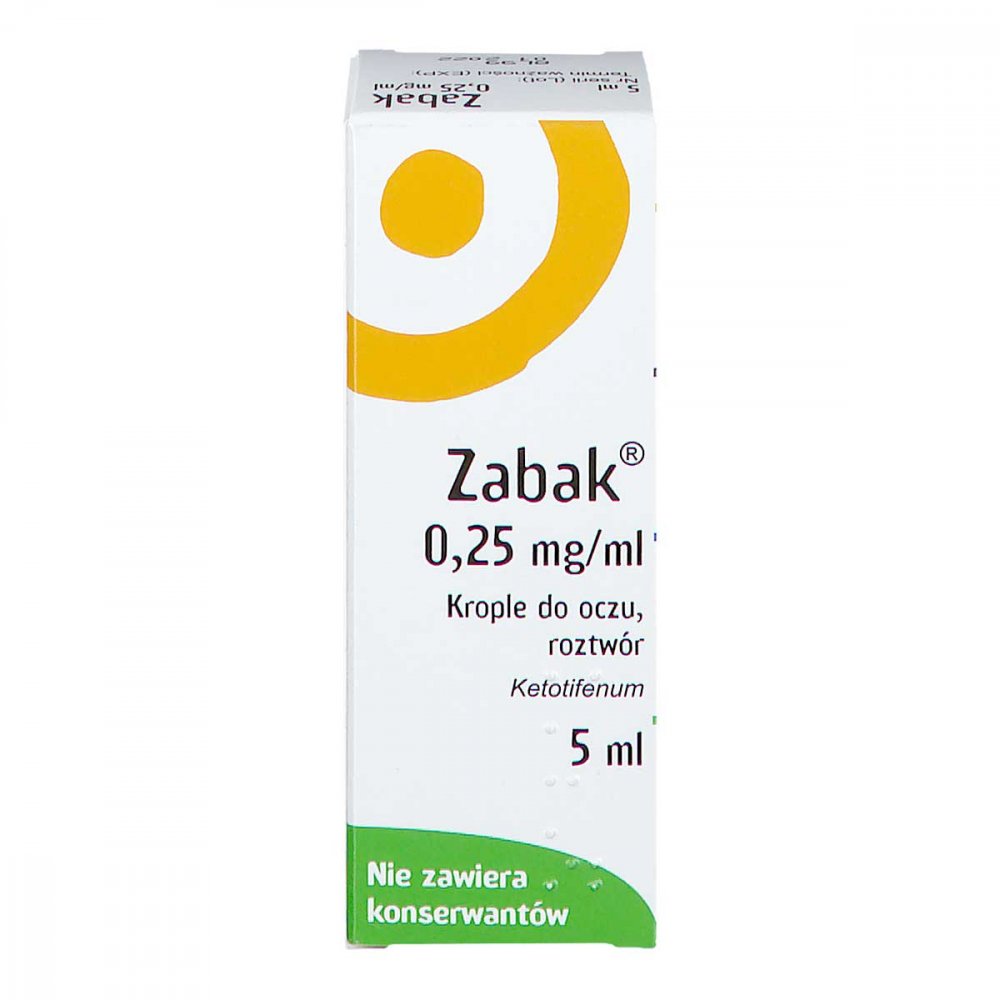 Zabak krople do oczu przeciwalergiczne bez konserwantów - Apo-Discounter.pl