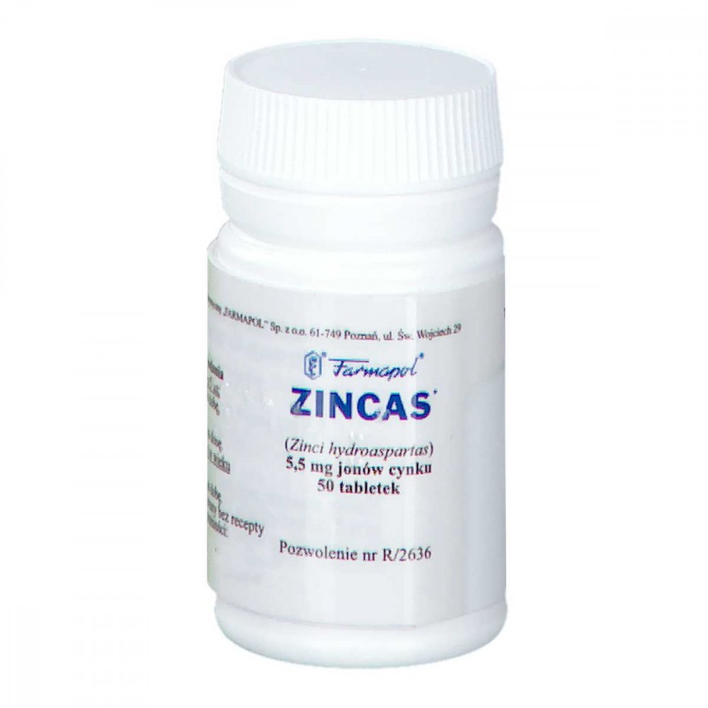 Zincas tabletki, lek Zincas opinie, cena - Apo-Discounter.pl