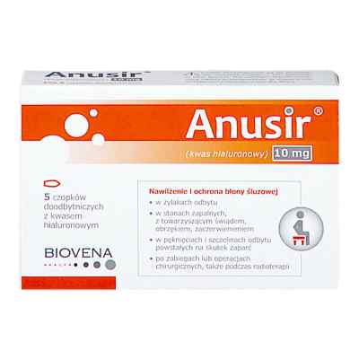 Anusir czopki doodbytnicze z kwasem hialuronowym - Apo-Discounter.pl