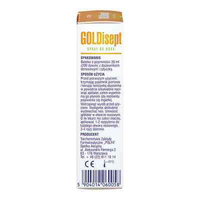 Goldisept spray do nosa 1 kup online | apteka internetowa apo-discounter.pl