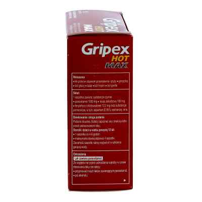 Gripex Hot Max saszetki cena, opinie - Apo-Discounter.pl