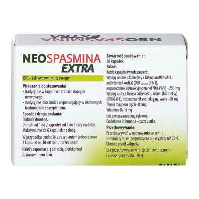 Neospasmina Extra (Extraspasmina) 20 kup online